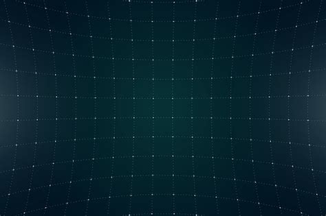 Vr Hud Futuristic Interface Voluminous Grid Line And Dot Head Up Display Green Square Pattern