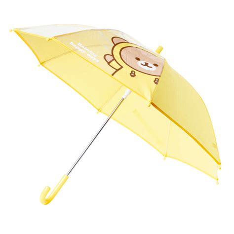 상콤💛 아동우산 옐로우 곰돌이 그래픽 8폭 장우산 내부튼튼 퀄리티 가성비 장마 우산 캐릭터 아이선물 에이블리