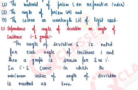 Refraction Of Light At Plane Surfaces Chapter Important Notes Class Icse