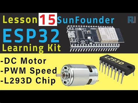 ESP32 Tutorial 15 DC Motor Speed Control With ESP32 L293D