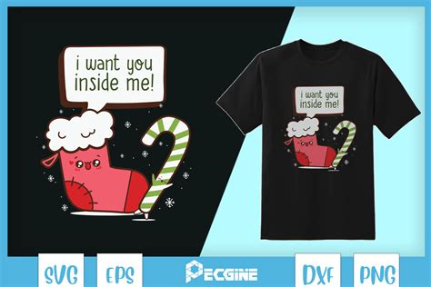 I Want You Inside Me Christmas Sock Graphic By Pecgine Creative Fabrica