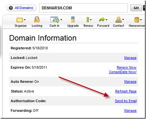 How To Find EPP Domain Authorization Code For Godaddy Domains