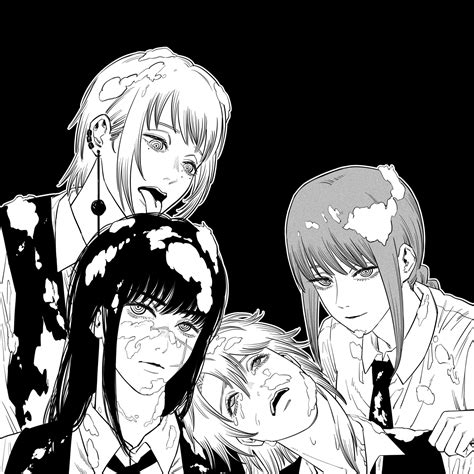 Makima Yoru Fami Death Devil And White Haired Girl Chainsaw Man And 1 More Drawn By