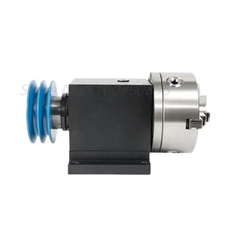 Self Made 160 Lathe Spindle Assembly Three Claw Four Jaw Diy Metal Headstock Box 