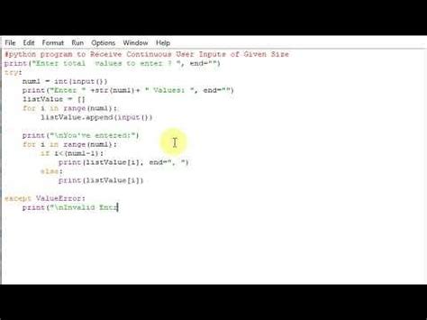 Python Program To Receive Continuous User Inputs Of Given Size In 2023