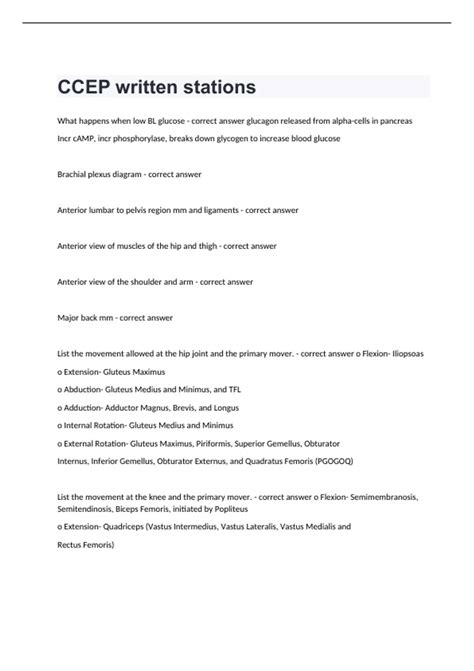 CCEP Written Stations Questions Answers Graded A Ccep Stuvia US