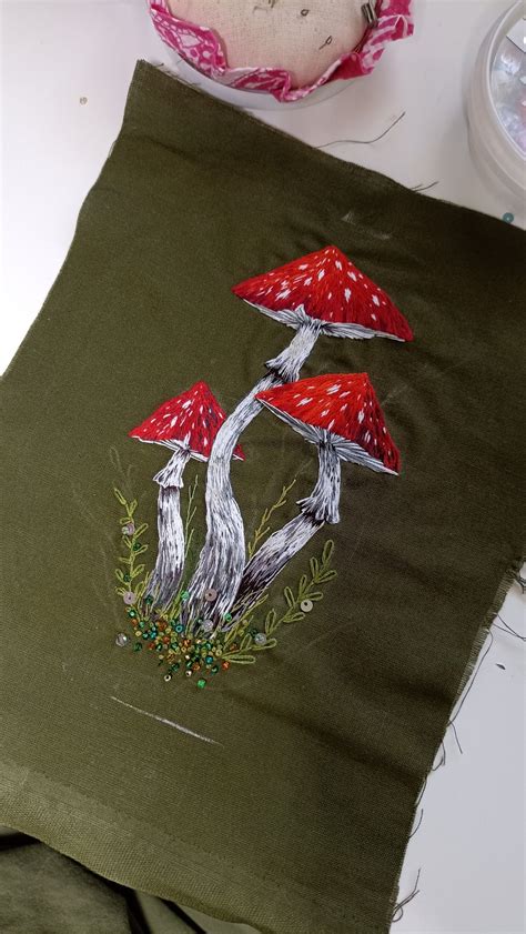 Embroidered Wall Panel