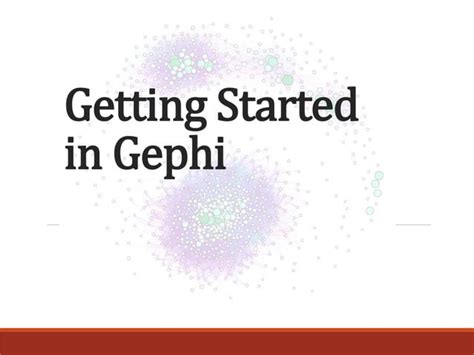 Basics Gephi Tutorial