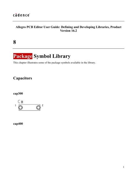 Allegro Pcb Editor User Guide Defining And Developing Libraries