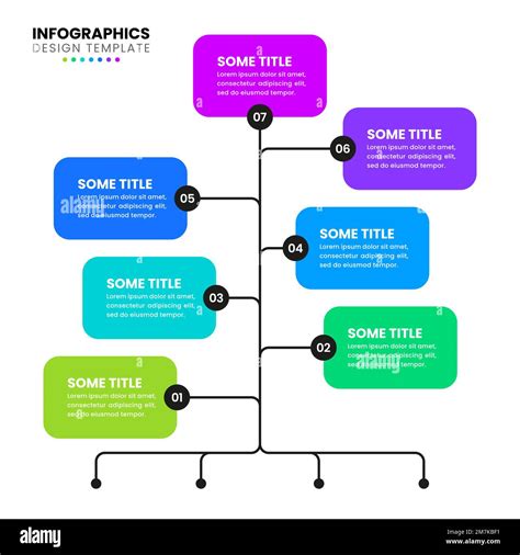 Infographic Template With 7 Options Or Steps Tree Can Be Used For Workflow Layout Diagram