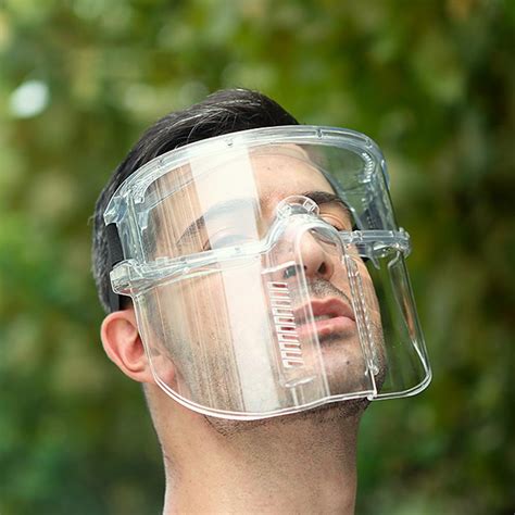 Polycarbonate Safety Face Shield With Detachable Goggles Fanduco