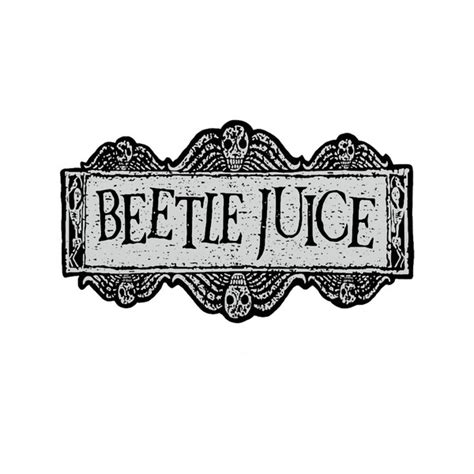 Beetlejuice Logo Font Beetlejuice Logo Necklace Green Tatty Devine