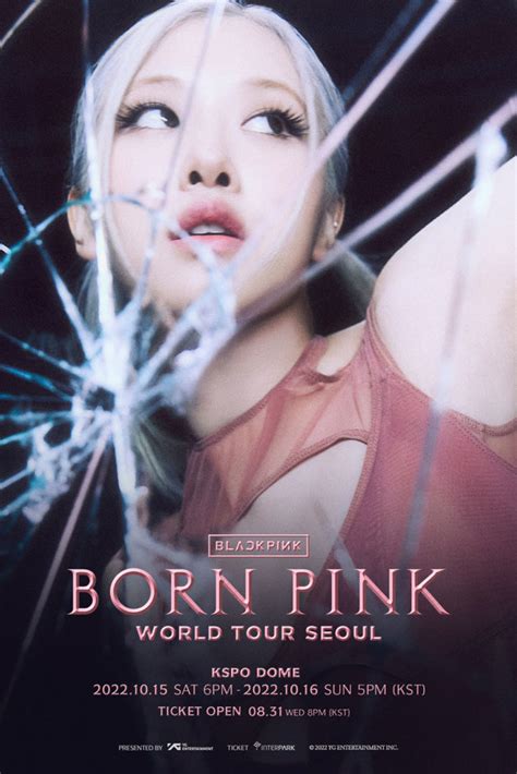 Blackpink World Tour Born Pink Seoul RosÉ And Lisa Concept Posters