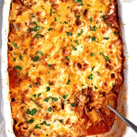 Baked Rigatoni Pasta Recipe Insanely Good