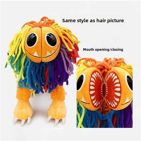 Yarnaby Plush Poppy Playtime Chapter 4 Colorful Rainbow Lion Stuffed