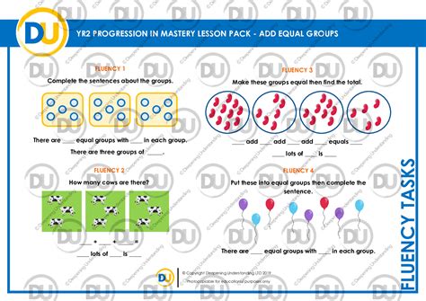 Yr2 Progression In Mastery Pack 040 Add Equal Groups Planpanion