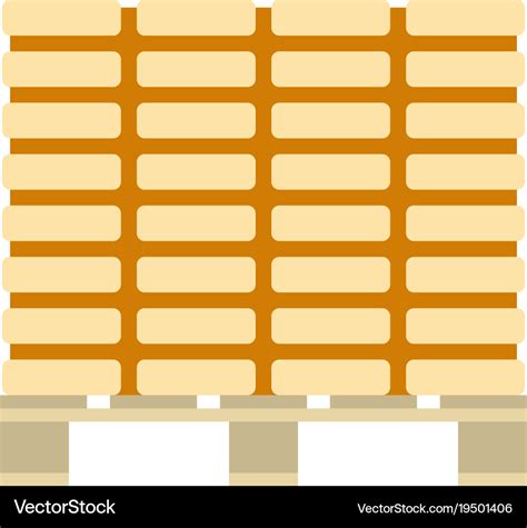 Icon Of Construction Pallet Royalty Free Vector Image