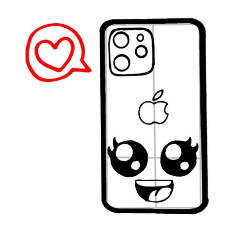 How To Draw A Cute Phone Drawing Easy Drawings To Draw