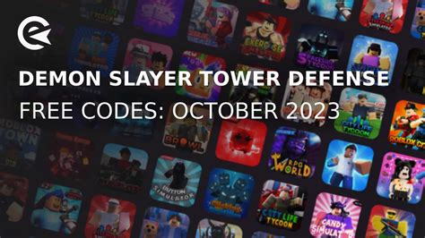 Demon Slayer Tower Defense Simulator Codes October Earlygame
