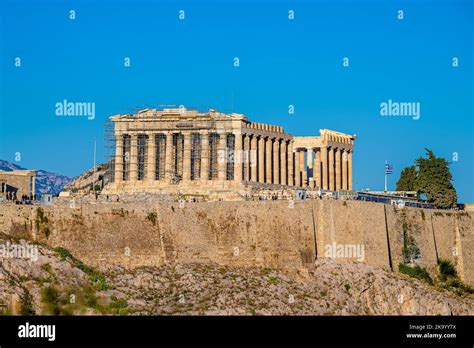 The Parthenon On The Acropolis Of Athens Built Between 447 And 438 Bc As A Temple Dedicated To