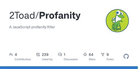 Github 2toadprofanity A Javascript Profanity Filter