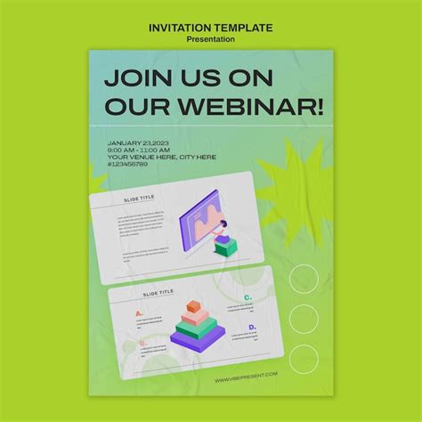 Premium Psd Presentation Slides Invitation Template