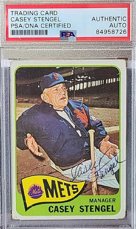 Casey Stengel Autographed Memorabilia Signed Photo Jersey