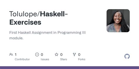 Github Tolulopehaskell Exercises First Haskell Assignment In