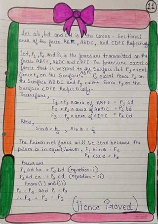 Class 11 Physics Project On PASCALS LAW Pdf