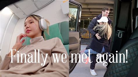 영주권 기다리는 롱디 커플 대한항공 일등석 타고 남편 보러가기🇺🇸 너무 쉬워진 미국 입국 심사 세 달치 겨울옷 짐싸기