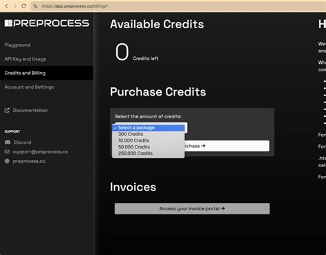 Dear Preprocess User Starting Today In The Credits And Billing Section You Can Purchase A