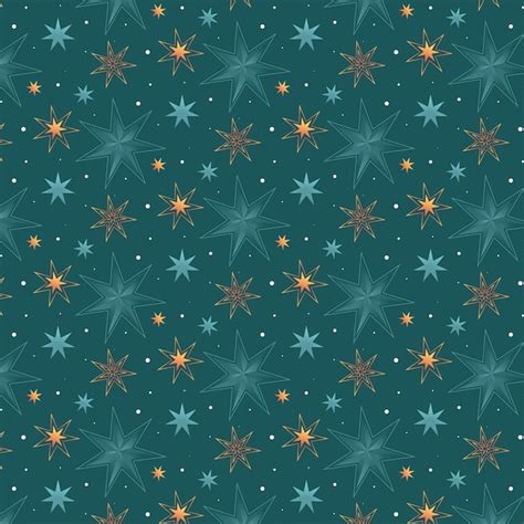 Star Pattern Illustration Design Free Vector