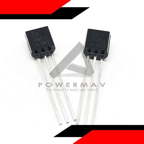 2pcs Original 2n3904 Transistor Bi Polar Npn Transistor Hfe 300 200ma Vbe 6v To 92 Vcb 60v For