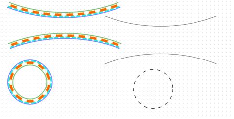 path effect bend with convex concave path
