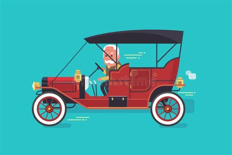 Vintage Car Collection Stock Vector Illustration Of Transportation