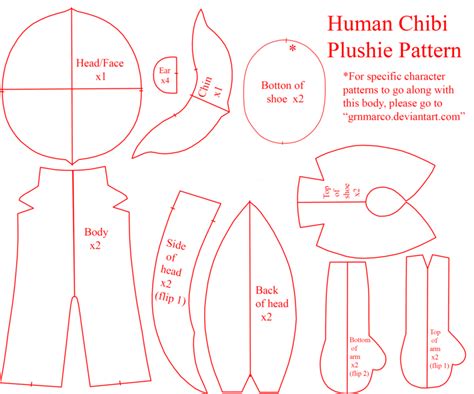 Human Plush Pattern
