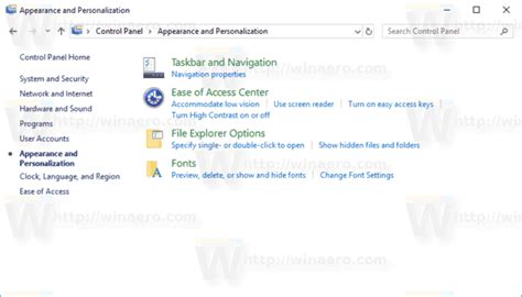 Add Personalization To Control Panel In Windows 10