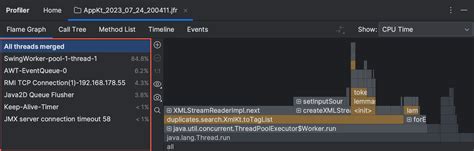 read the profiler snapshot intellij idea documentation