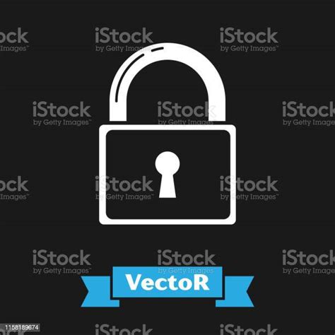 검은 색 배경에 격리 된 흰색 잠금 아이콘입니다 자물쇠 기호입니다 보안 안전 보호 개인 정보 보호 개념 벡터 일러스트레이션 0명에 대한 스톡 벡터 아트 및 기타 이미지