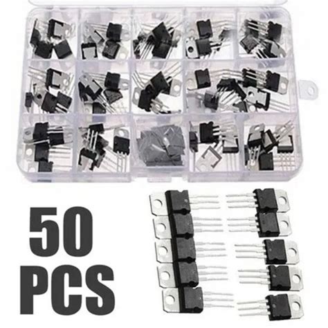 Kit Transistor R Gulateur De Tension Lm317t L7805 L7824 Avec 50 Pi Ces Pour Eur 19 90 Picclick Fr