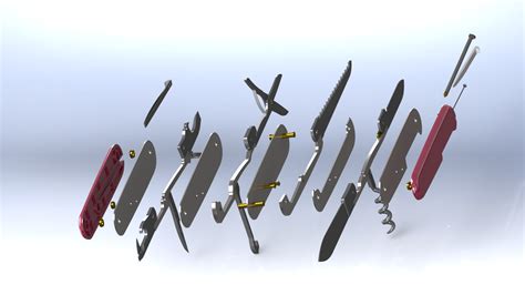 瑞士军刀solidworks 2016模型图纸下载 懒石网