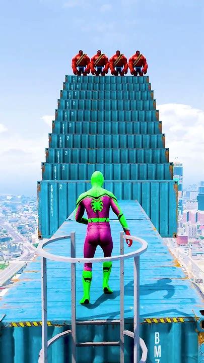 Gta 5 Epic Water Ragdolls Spider Man Jumps Fails Ep3699 Shorts