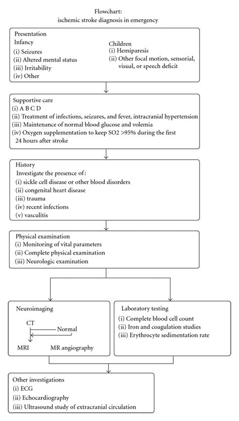 Flowchart Diagnosis Of Ischemic Stroke In Emergency Download