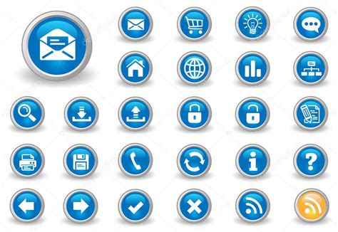 Internet Buttons — Stock Vector © Fsilux 3070754