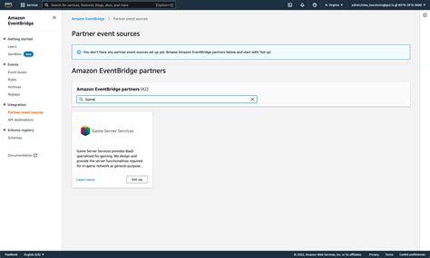 Using Amazon Event Bridge Game Server Services Docs