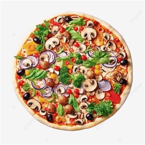 토핑이 많은 야채 피자 Ai 생성 피자 토핑 피자 조각 Png 일러스트 및 이미지 에 대한 무료 다운로드 Pngtree