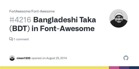 Bangladeshi Taka Bdt In Font Awesome · Issue 4216 · Fortawesomefont Awesome · Github