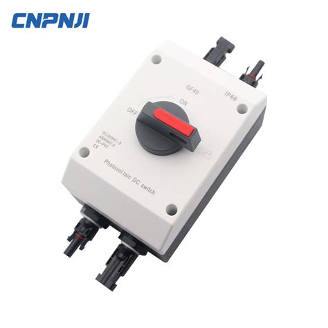 China Waterproof Dc 4p 32a Disconnector Isolator Switch Manufacturers And Suppliers Pinji
