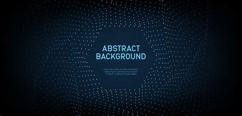 파란색 점은 추상기하학적 배경을 형성합니다 원형 기하학적 중심 모션 패턴입니다 블렌드 셰이프가 있는 어두운 템플릿입니다 Eps10 벡터 일러스트레이션 0명에 대한 스톡 벡터