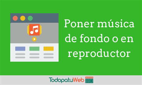 crea y pon un reproductor de música en tu web html todopatuweb